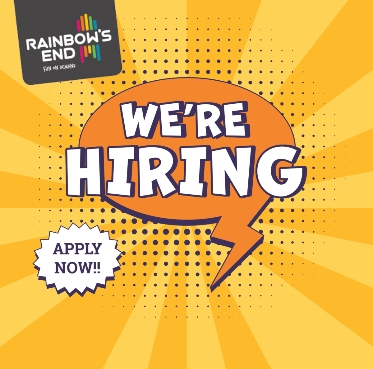 Jobs at Rainbow's End